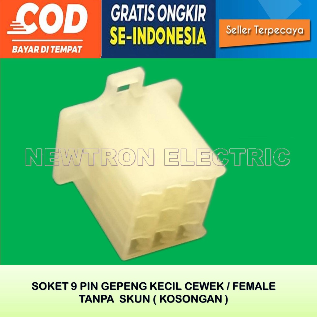 Jual SOKET 9 PIN FEMALE SOKET KABEL 9 PIN FEMALE SOCKET 9 PIN GEPENG ...