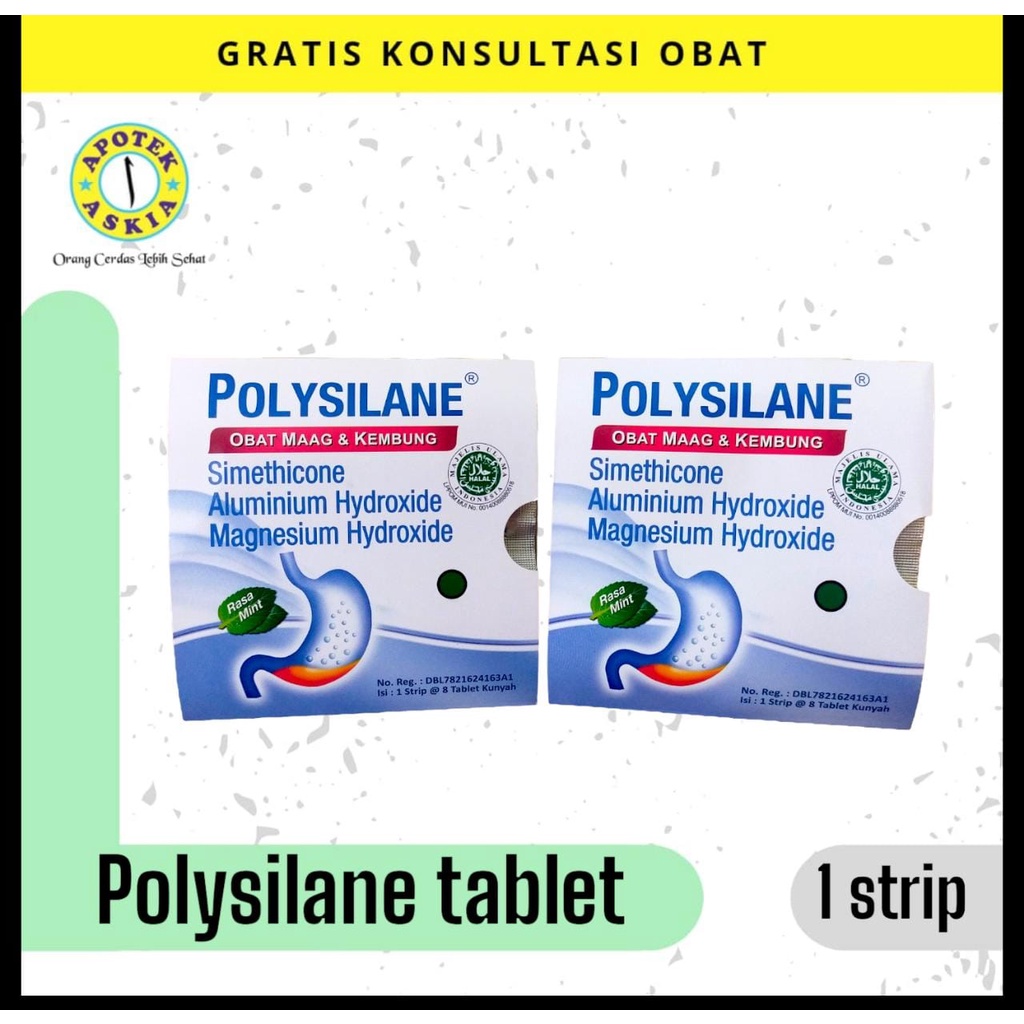 Jual polysilane tablet perstrip isi 8 tablet | Shopee Indonesia
