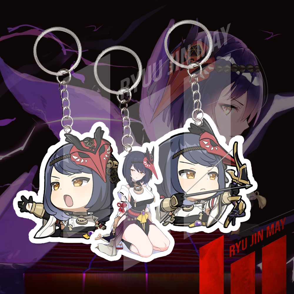 Jual Gantungan Kunci / Keychain / Gantungan HP - Genshin Impact-Kujou Sara | Shopee Indonesia