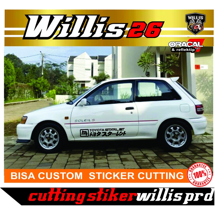 Jual Promo Sticker Toyota Starlet Kanjie keren | Shopee Indonesia