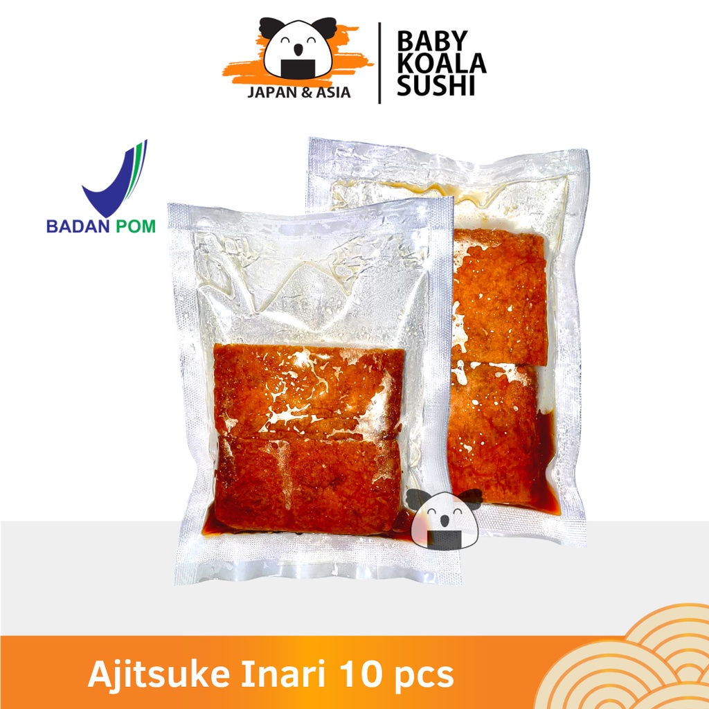 Jual AJITSUKE INARI AGE Kulit Tahu Jepang 10 pcs Halal │ Kantung Tahu ...