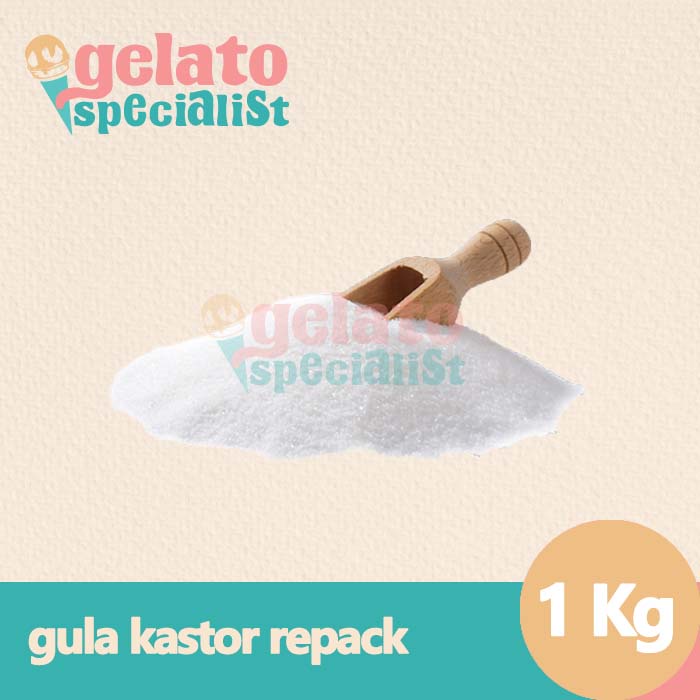 Jual gula kastor 1kg repack, gula caster, caster sugar, kastor sugar ...