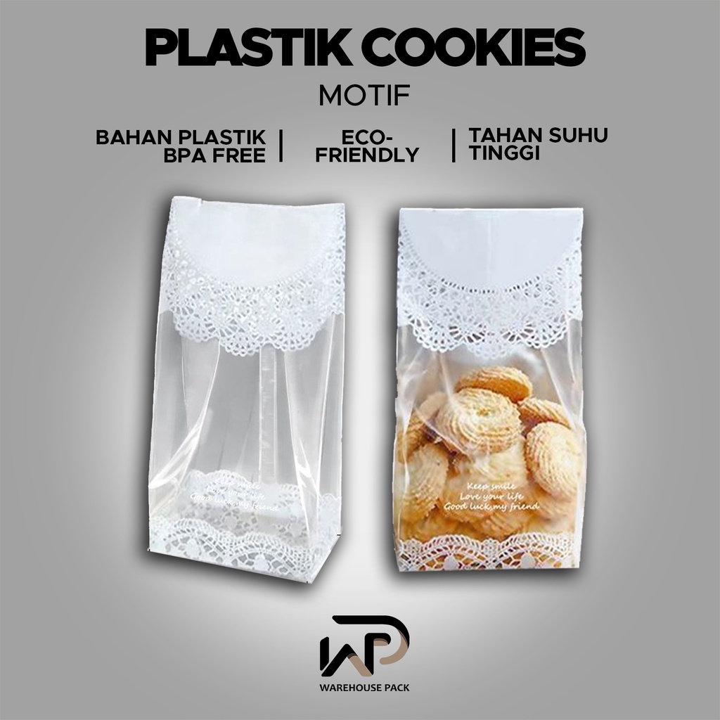 Jual ( 10 Pcs ) Plastik Cookies Motif | Plastik Kue | Plastik Permen ...