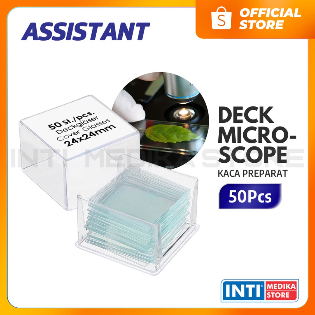 Jual ASSISTANT - Cover Glass Mikroskop | Deck Microscope | Kaca ...