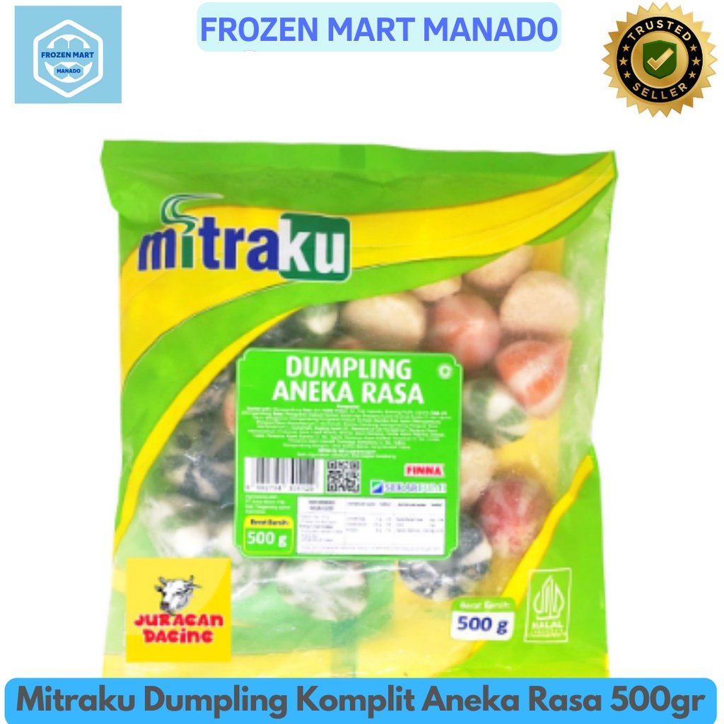 Jual Mitraku Dumpling Komplit Aneka Rasa 500gr - Frozen Mart Manado ...