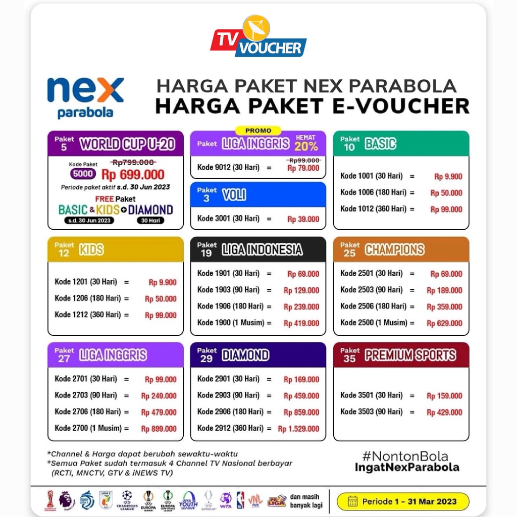 Jual Paket Basic Nex Parabola | Shopee Indonesia