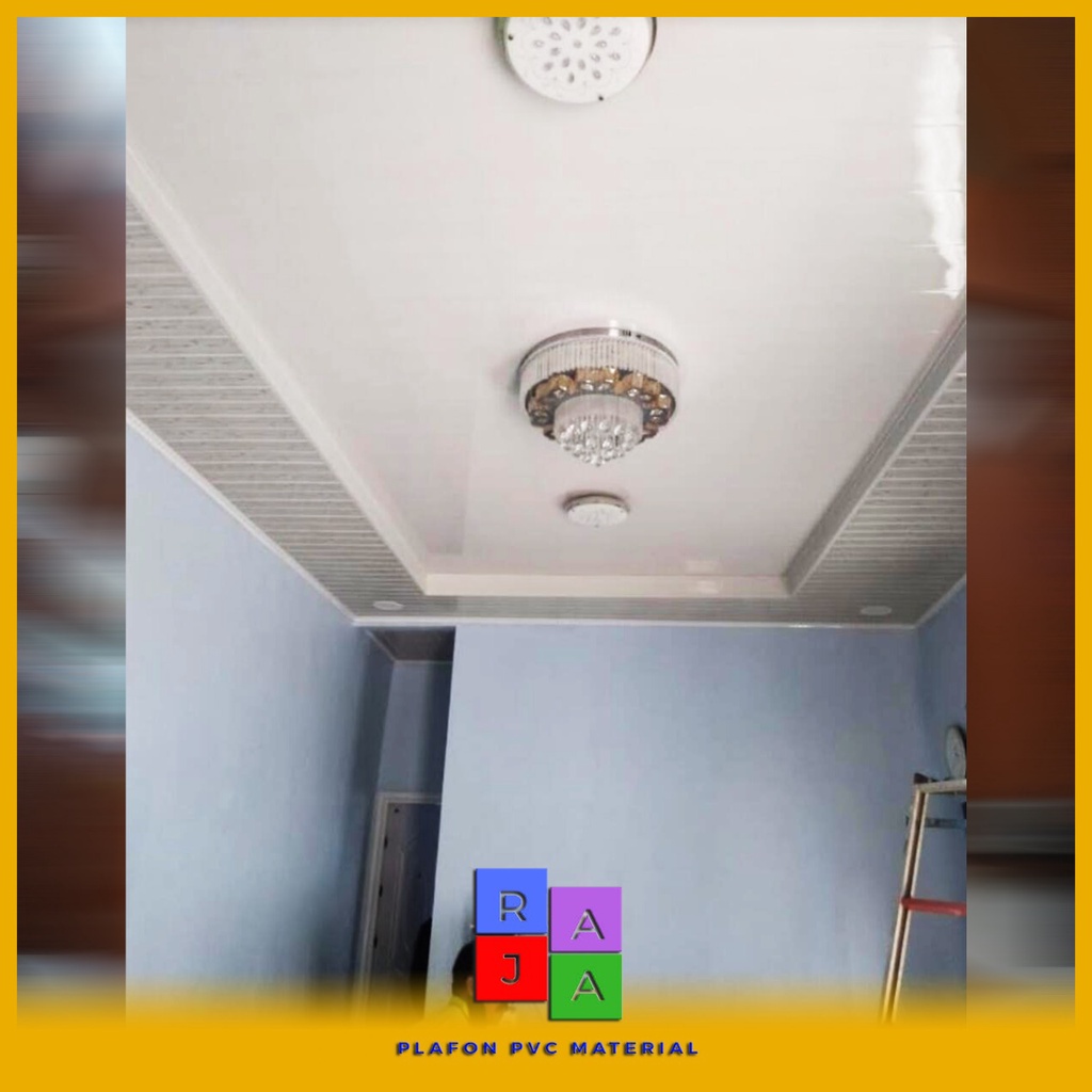 Jual Plafon PVC Mewah Motif Putih Mewah Promo Termurah Ukuran 400cm x20cm | Shopee Indonesia