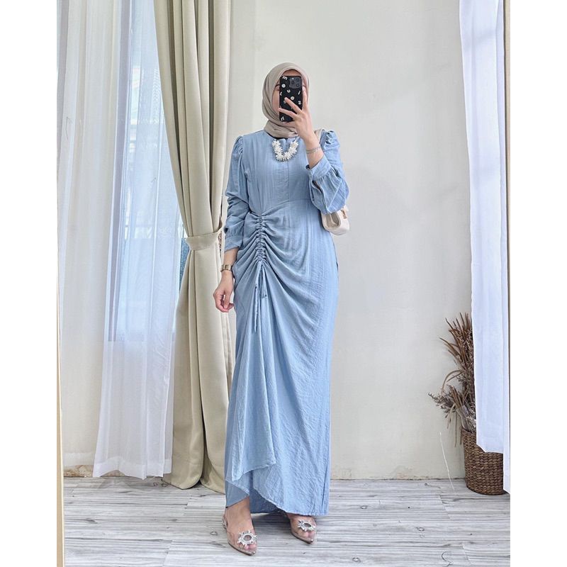 Jual ERICA DRESS GAMIS KONDANGAN REMAJA KEKINIAN GAMIS SERUT VIRAL ...