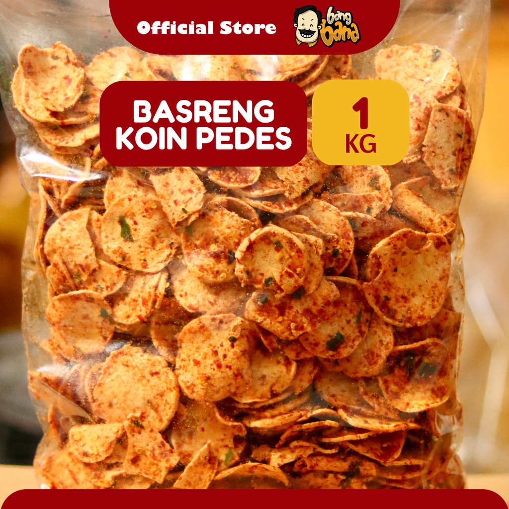 Jual Basreng Koin Cikruh Pedas Daun Jeruk Keripik Bang Bana Kemasan 1 ...