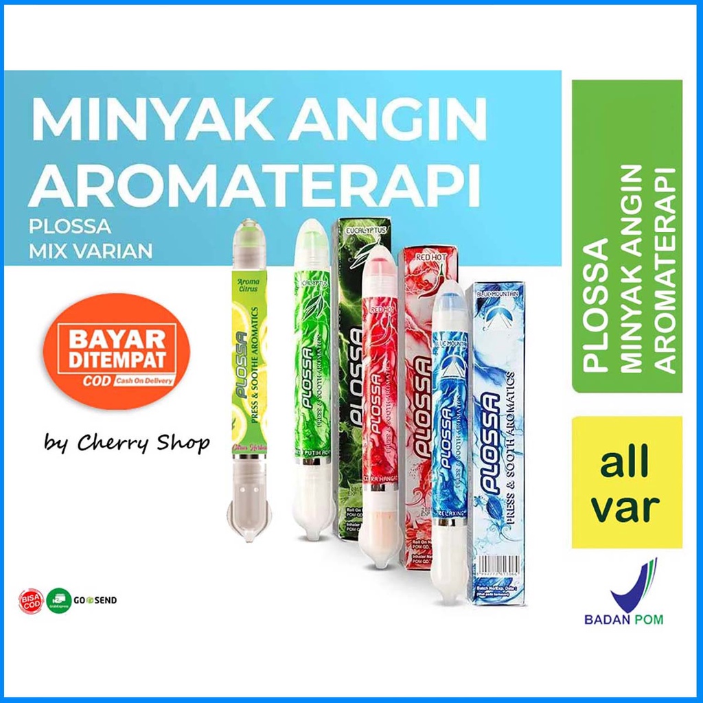 Jual [PER PCS | BPOM] Plossa Minyak Angin Aromatherapy Inhaler 4in1 ...