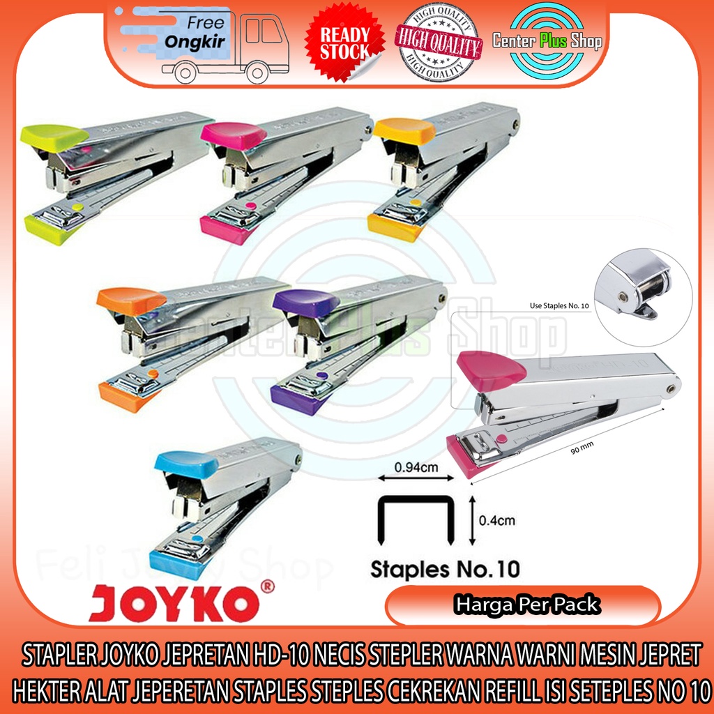 Jual STAPLER JOYKO HD-10 STEPLER NECIS ALAT PENJEPRET KERTAS PAPER ...