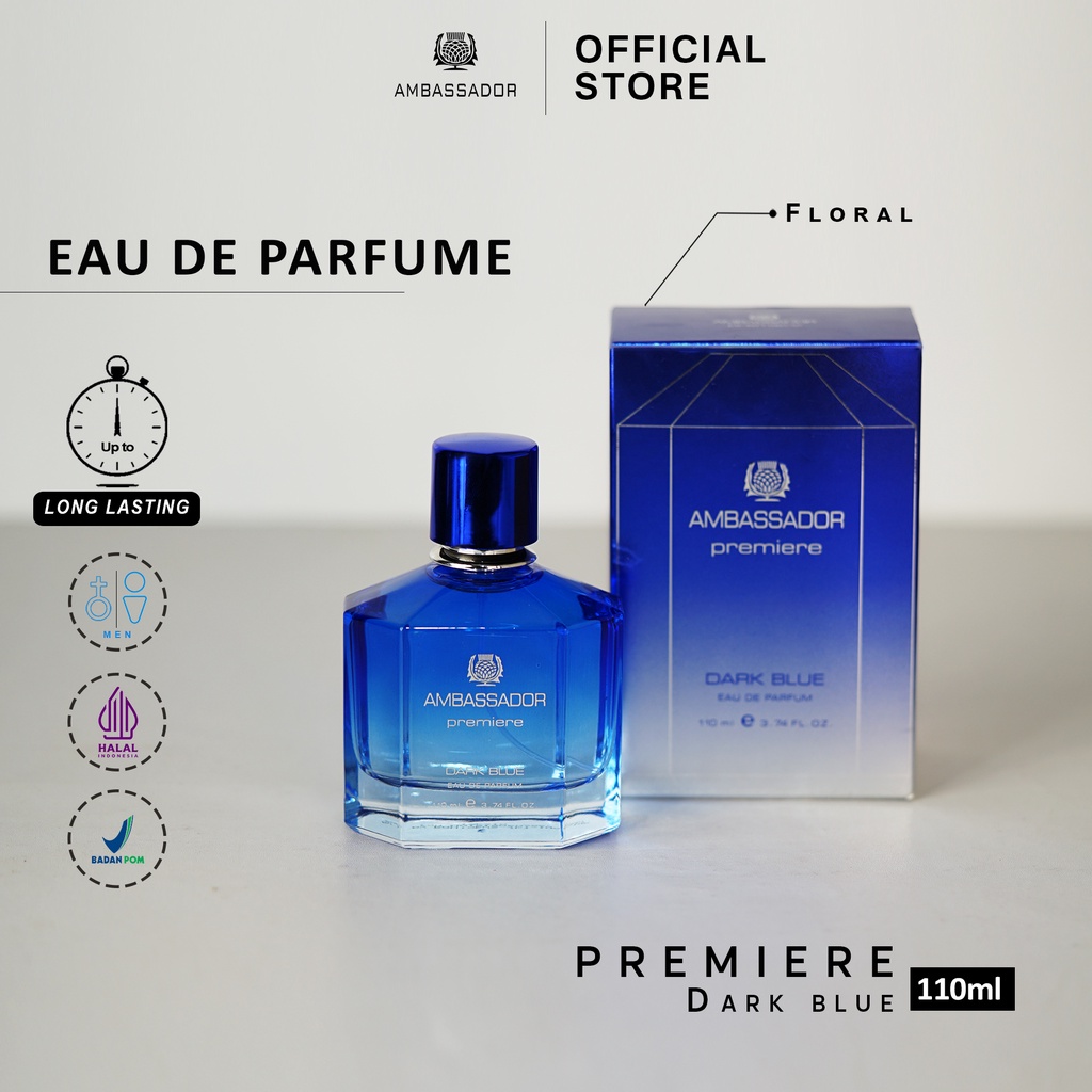 Jual Ambassador Eau De Parfume Premiere Dark Blue - 110ml | Shopee ...
