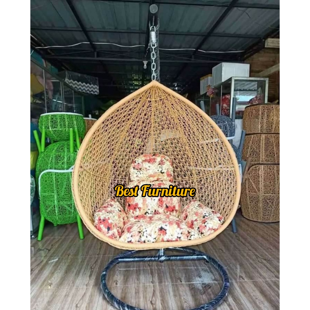 Jual Kursi Ayunan Anyaman Rotan Sintetis Gantung Pear Anak anak Dewasa ...