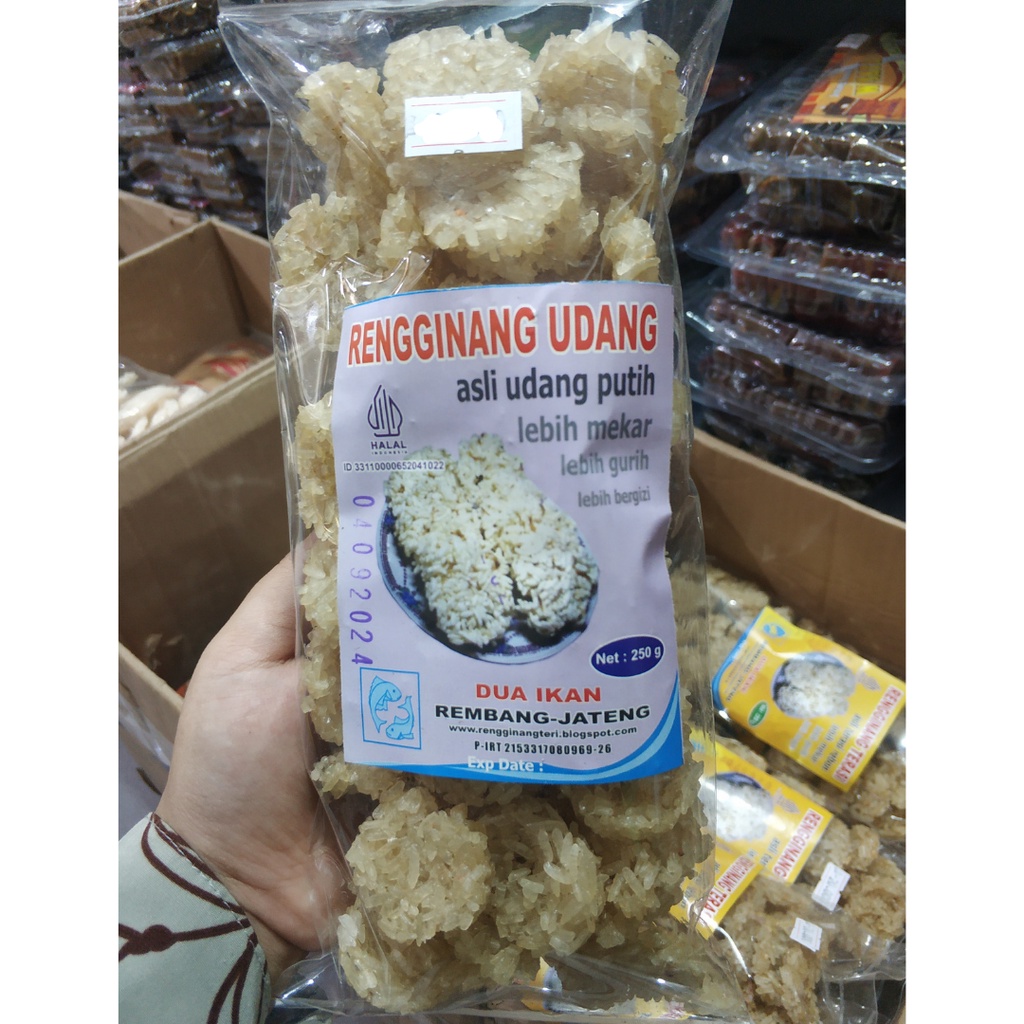 Jual Rengginang Mentah Rasa Udang Asli Udang Putih 250 gram | Shopee ...