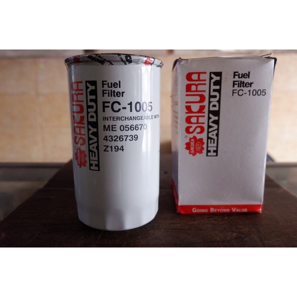 Jual Fuel Filter Solar Sakura Fuso 8DC9 6D22 Ganjo New ME056670 FC-1005 ...