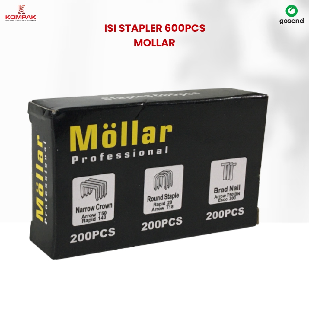 Jual MOLLAR Refill Staple Gun 3 in 1 Isi Ulang Staples Tembak 3 Way ...