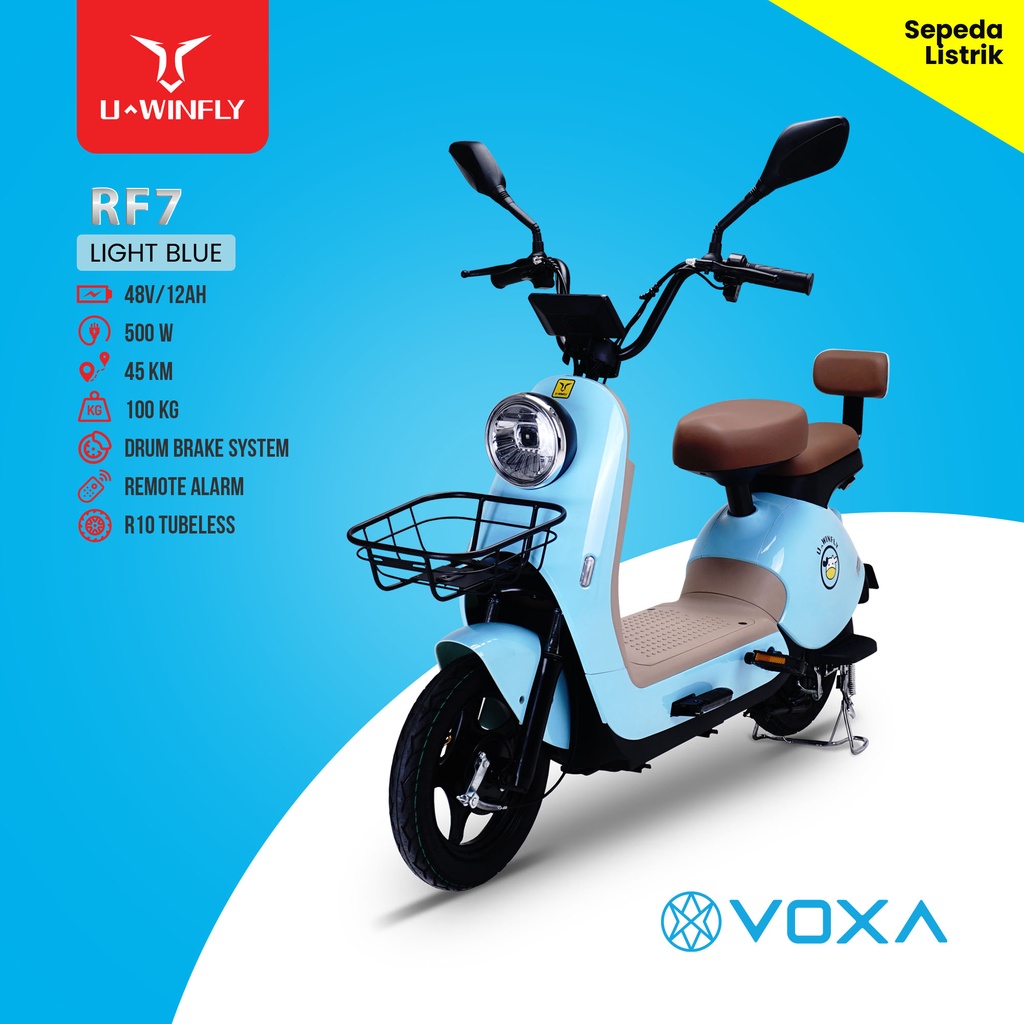 Jual UWinfly Sepeda Listik Original Red Fish RF7 New Series warna Biru ...