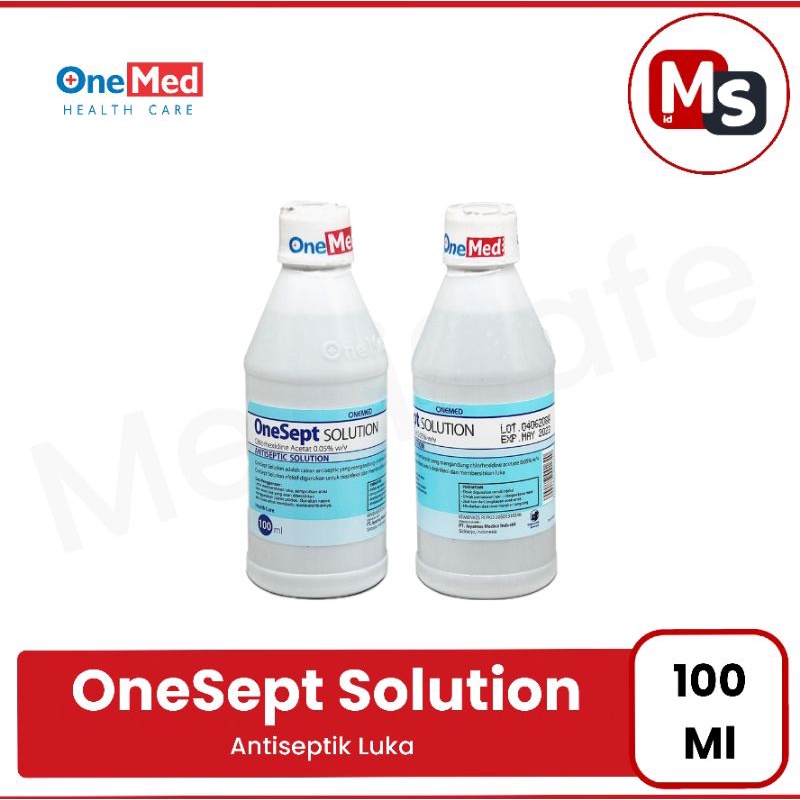 Jual OneSept Solution OSS 100 Ml Onemed Antiseptik Pencuci Luka / Btl ...