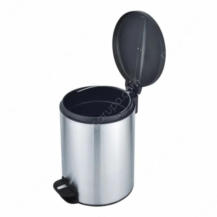 Jual Krisbow Pedal Bin 12 Liter, Tempat Sampah Injak Kaki - Stainless Steel | Shopee Indonesia