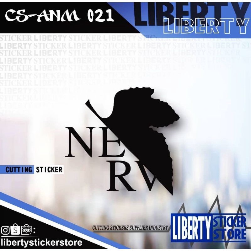 Jual Cutting Sticker NERV Evangelion Leaf | Stiker NERV Evangelion Leaf ...