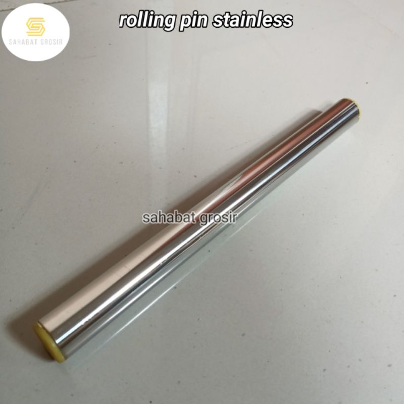 Jual rolling stik Penggiling adonan roti bahan kayu mahoni panjang 30cm ...