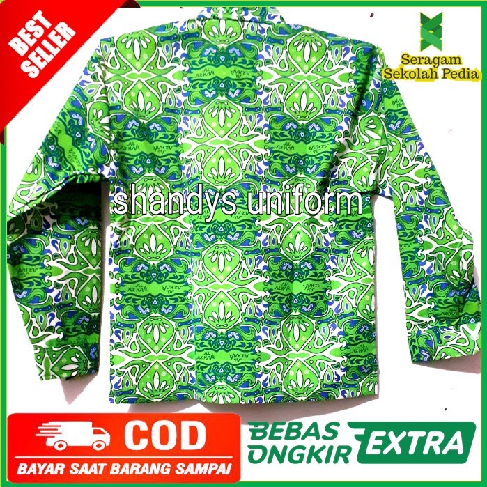 Jual SELLER BAJU BATIK SD AL AZHAR LENGAN PANJANG / SERAGAM SEKOLAH SD ...
