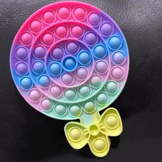 Jual POP IT PASTEL LOLLIPOP / popits permen lucu rainbow murah candy ...