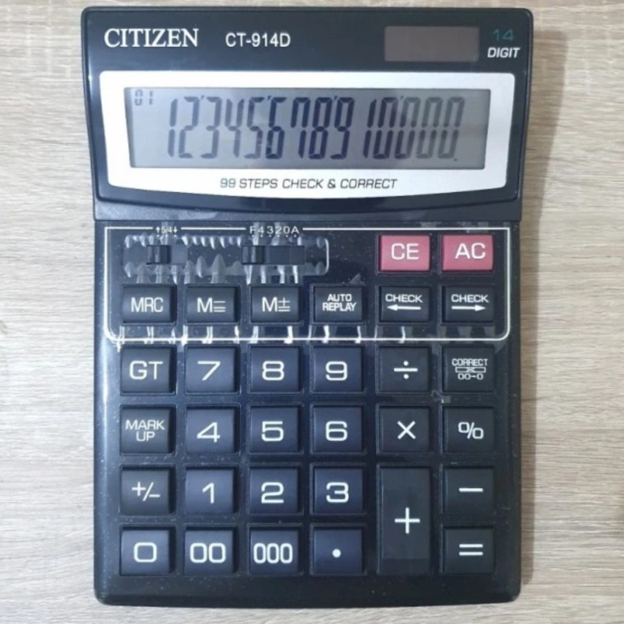 Jual Kalkulator 14 Digit CT-914D Calculator Check Correct Cek Ulang CT914 | Shopee Indonesia