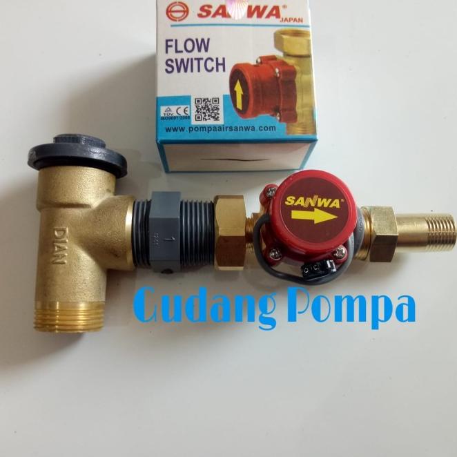 Jual Water Flow Switch Sanwa Otomatis Pompa Dorong Set Komplit | Shopee Indonesia
