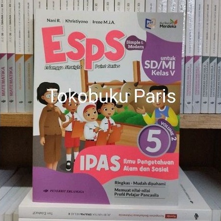 Jual ORI ESPS IPAS sd/mi kelas 5 Volume 2 kurikulum merdeka Erlangga | Shopee Indonesia