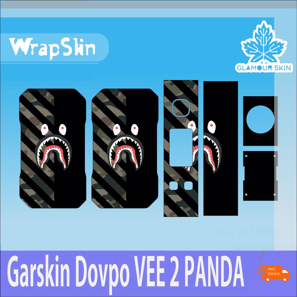 Jual Premium Dovpo V2 Panda VAPOR/MOD/POD Garskin skin Wrap Custom ...