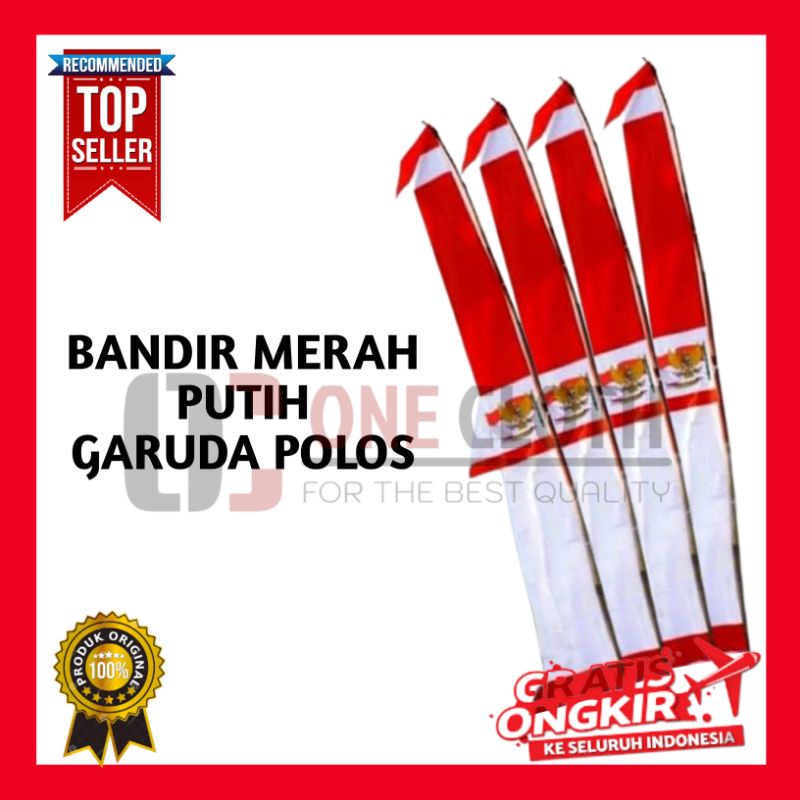 Jual Bendera Umbul Bandir Merah Putih Sablon Garuda Polos Warna Warni ...
