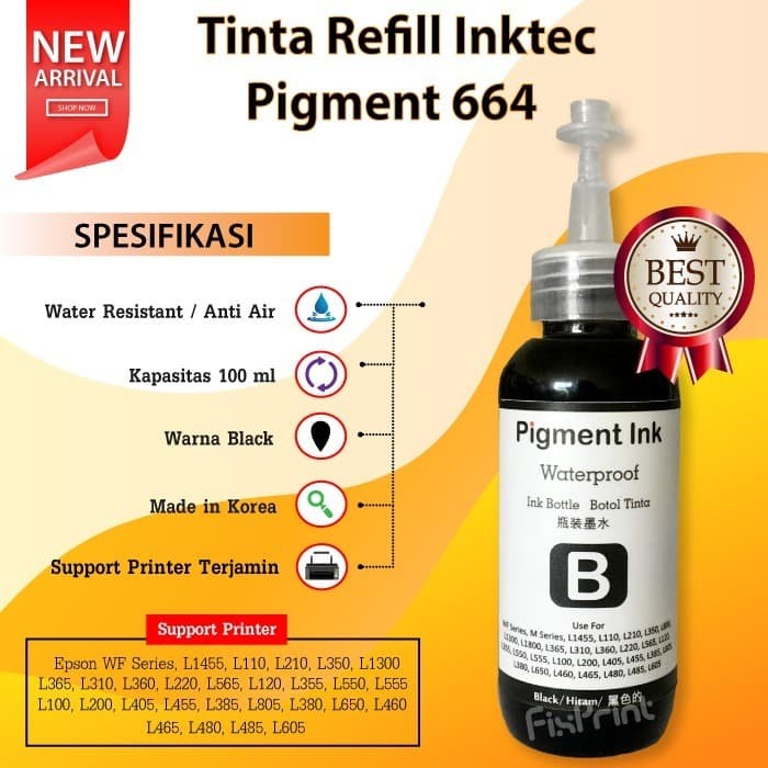 Jual Paket Tinta Pigment Epson Lseries Made In Korea Waterproof Sae | Shopee Indonesia