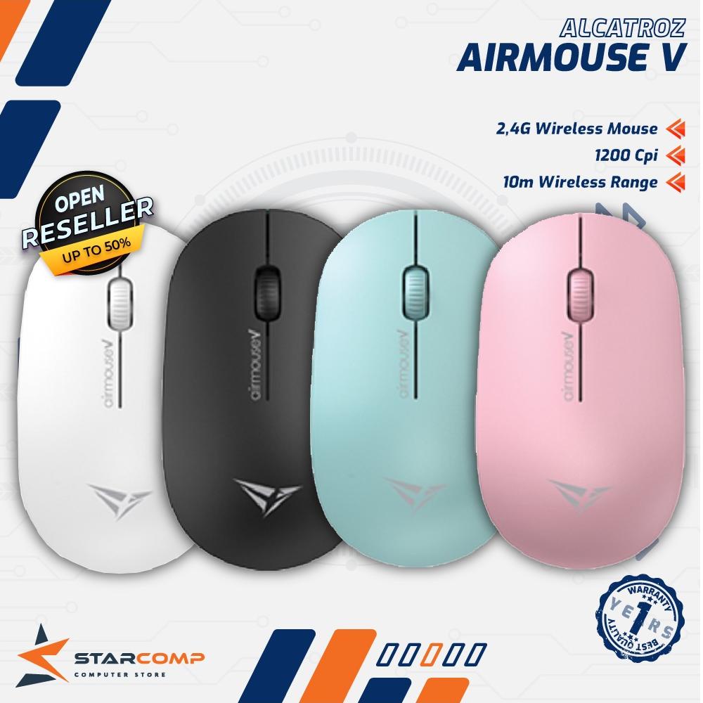 Jual Mouse Wireless Alcatroz Airmouse V | 1200 CPI | Ergonomic Design ...
