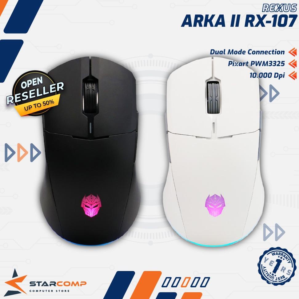 Jual REXUS ARKA II RX-107 Wireless Dual Conection Gaming Mouse ARKA 2 ...