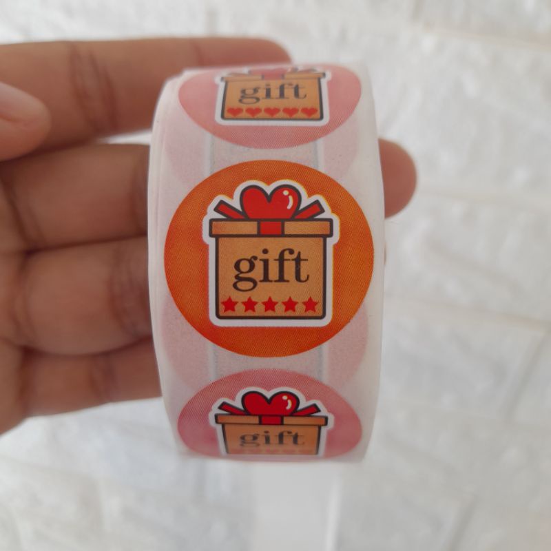 Jual Stiker label gift mini unik untuk kado hadiah | Shopee Indonesia