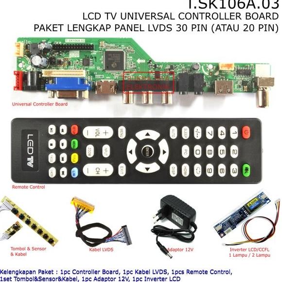 Jual Paket Lengkap Panel Monitor - Universal Controller Board Lcd - Led ...