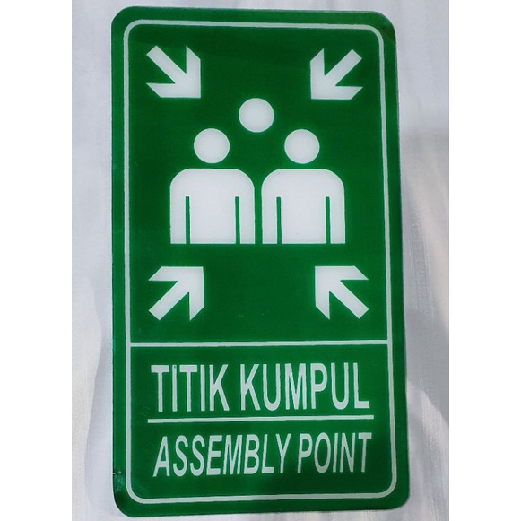 Jual Akrilik sign Titik Kumpul, Assembly Point | Shopee Indonesia