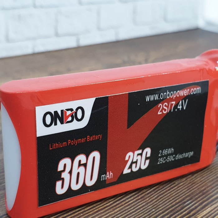 Jual Lipo Battery 2s 7.4v 360mah 25-50c Onbo Power | Shopee Indonesia
