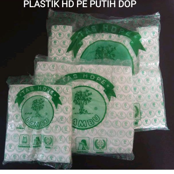 Jual Plastik Kresek Putih Susu Merk Bambu Isi 50 Kantong Kresek Putih ...