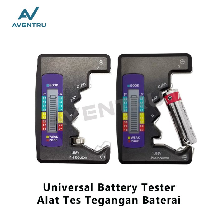 Jual Universal Battery Tester Alat Cek Tes Tegangan Batu Baterai Tester ...