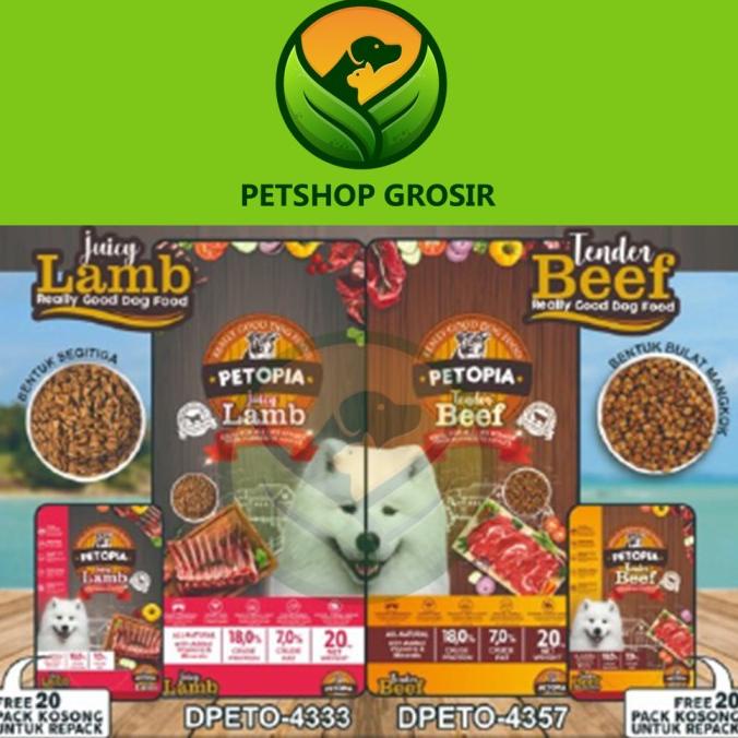 Jual Petopia Dry Dog Food 20 Kg Khusus Gosend / Grab | Shopee Indonesia