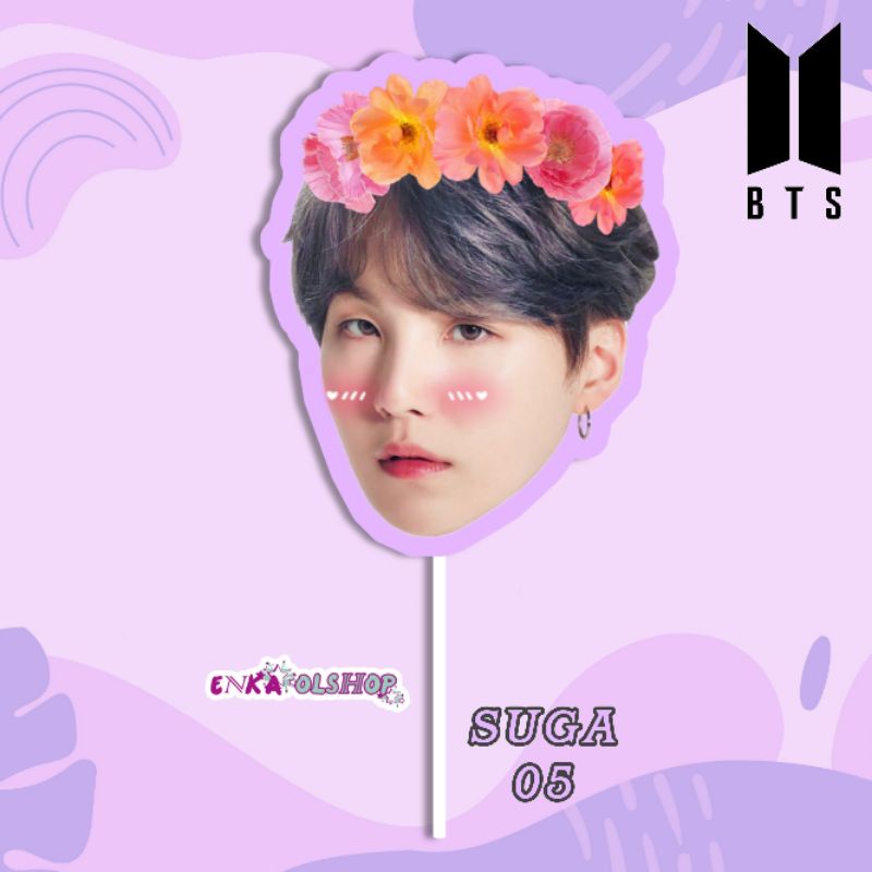 Jual FAN FACE/KIPAS MUKA BTS : SUGA (KIYOWO VERSION) handfan, kipas ...