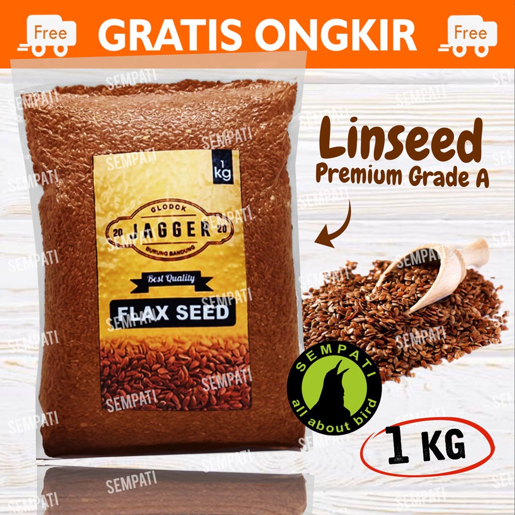 Jual Biji Linseed 1 Kg Linseed Natural Organic Grade A Kiloan Lin Seed ...