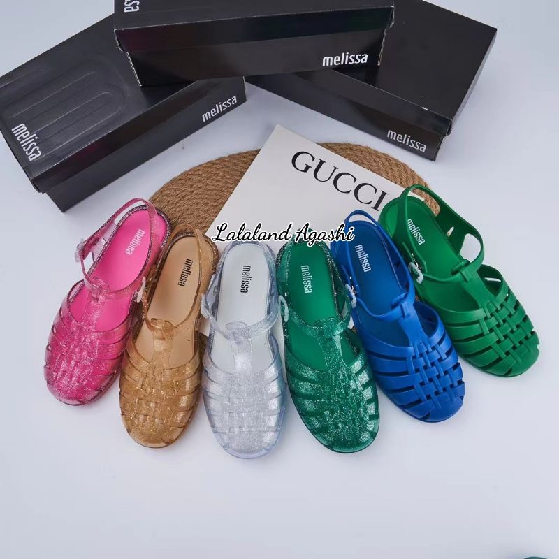 Jual Sepatu sandal possesion shiny Iconic AD/sepatu sandal jelly ...