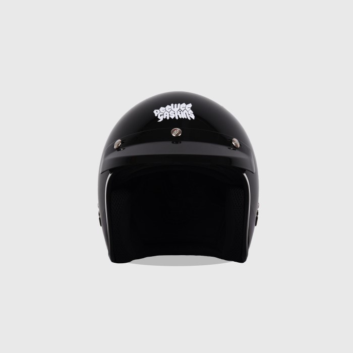 Jual Marzano X Pee Wee Gaskins - Black Heart Helmet | Shopee Indonesia