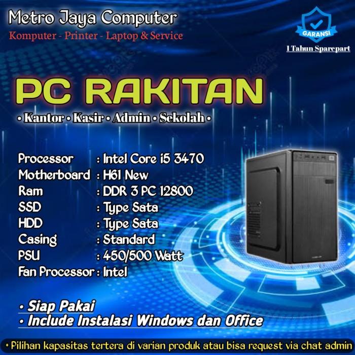 Jual PC Komputer Rakitan Core i5 - 3470 Admin / Kantor / Sekolah / Kasir | Shopee Indonesia