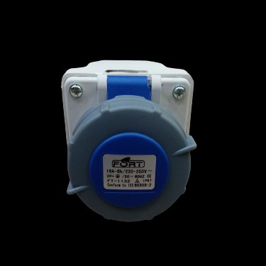 Jual FORT Industrial Surface Socket 3 x 16A IP67 FT-1132 Female 1Phase | Shopee Indonesia