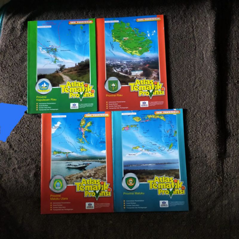 Jual ORIGINAL PETA ATLAS TEMATIK PROVINSI RIAU KEPULAUAN RIAU MALUKU UTARA MALUKU | Shopee Indonesia