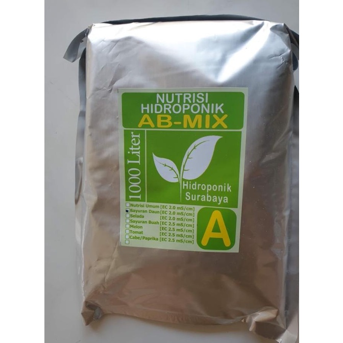 Jual New Nutrisi AB Mix Hidroponik Surabaya 5 Liter A saja atau B saja ...